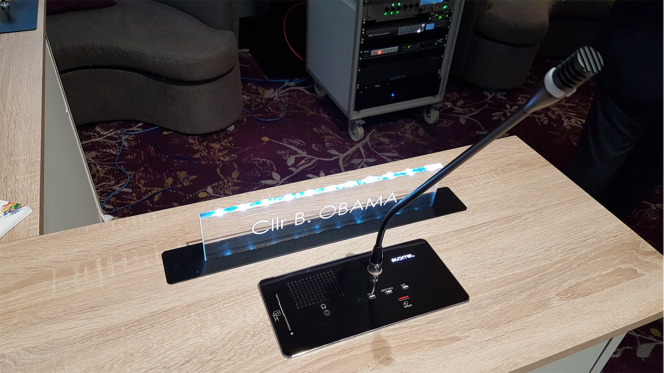 Electronic Name Plates | Desk Name Plates | Auditel Systems